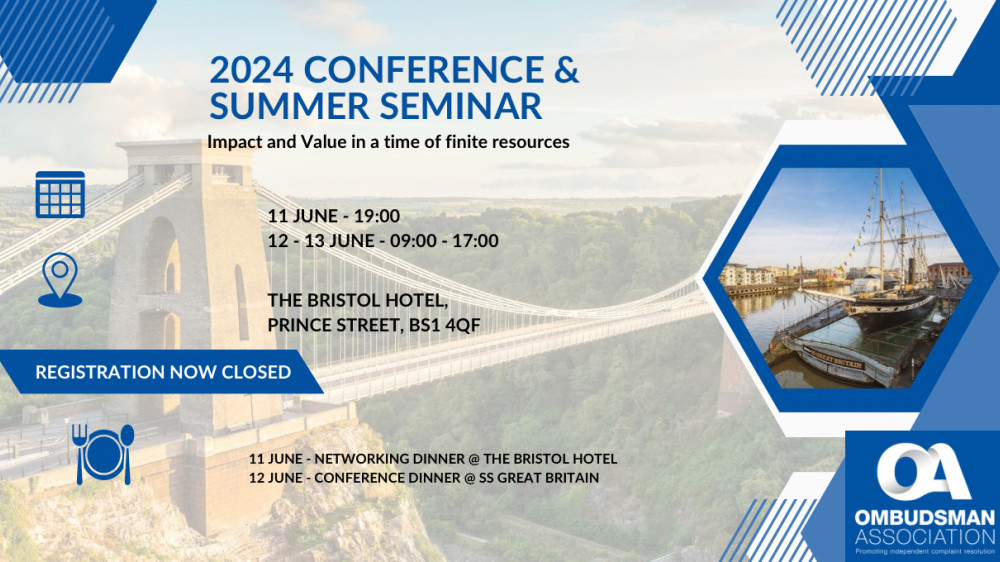 2024 OA Conference - Registration now CLOSED! | Ombudsman Association